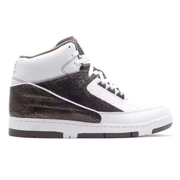Nike | Shoes | Nike Air Python White Leather Baroque Brown Hitop ...